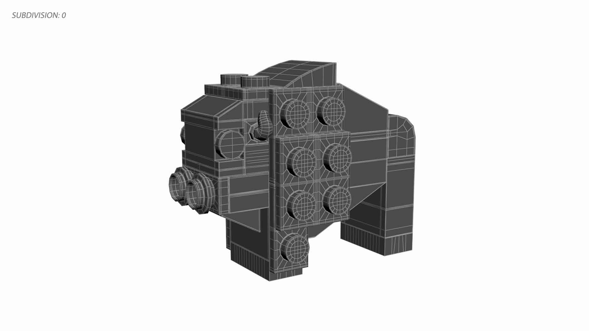 3D model Lego Buffalo Animal - TurboSquid 1784221