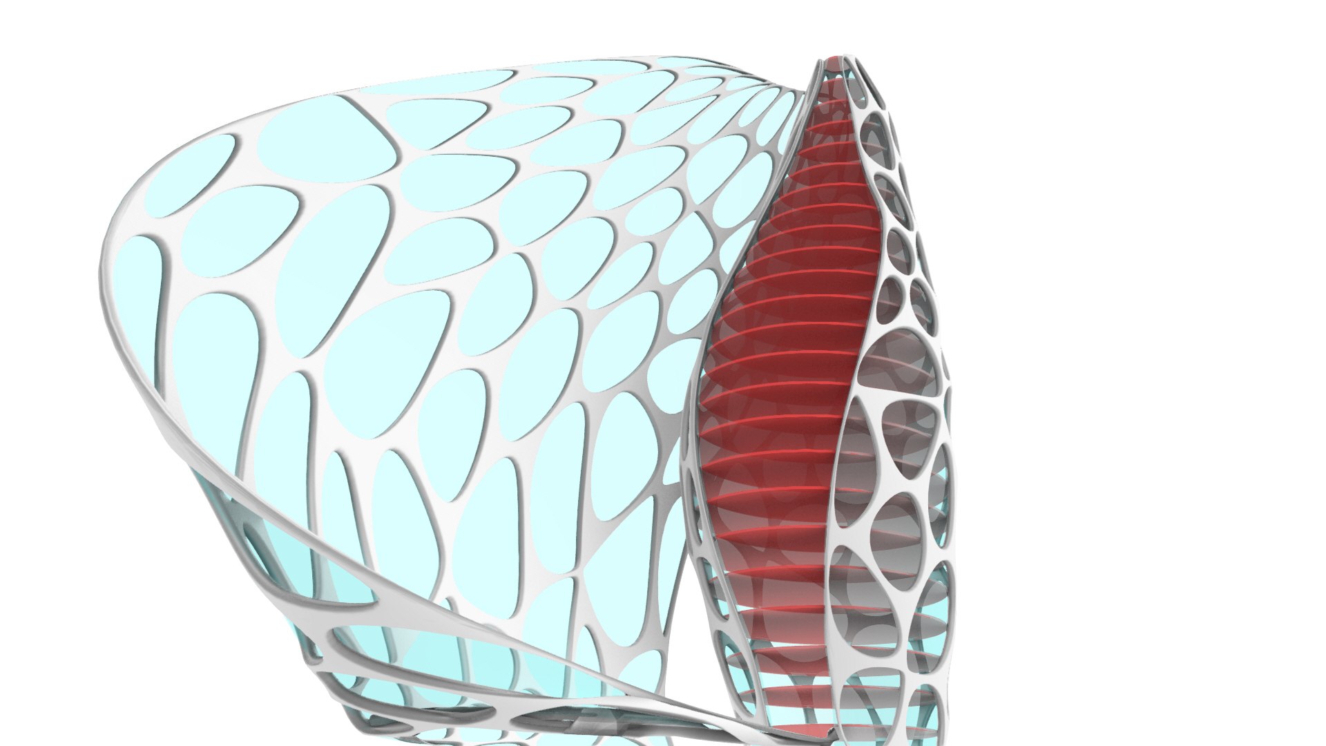 Parametric Building With Curvy Facade Model - TurboSquid 2019750