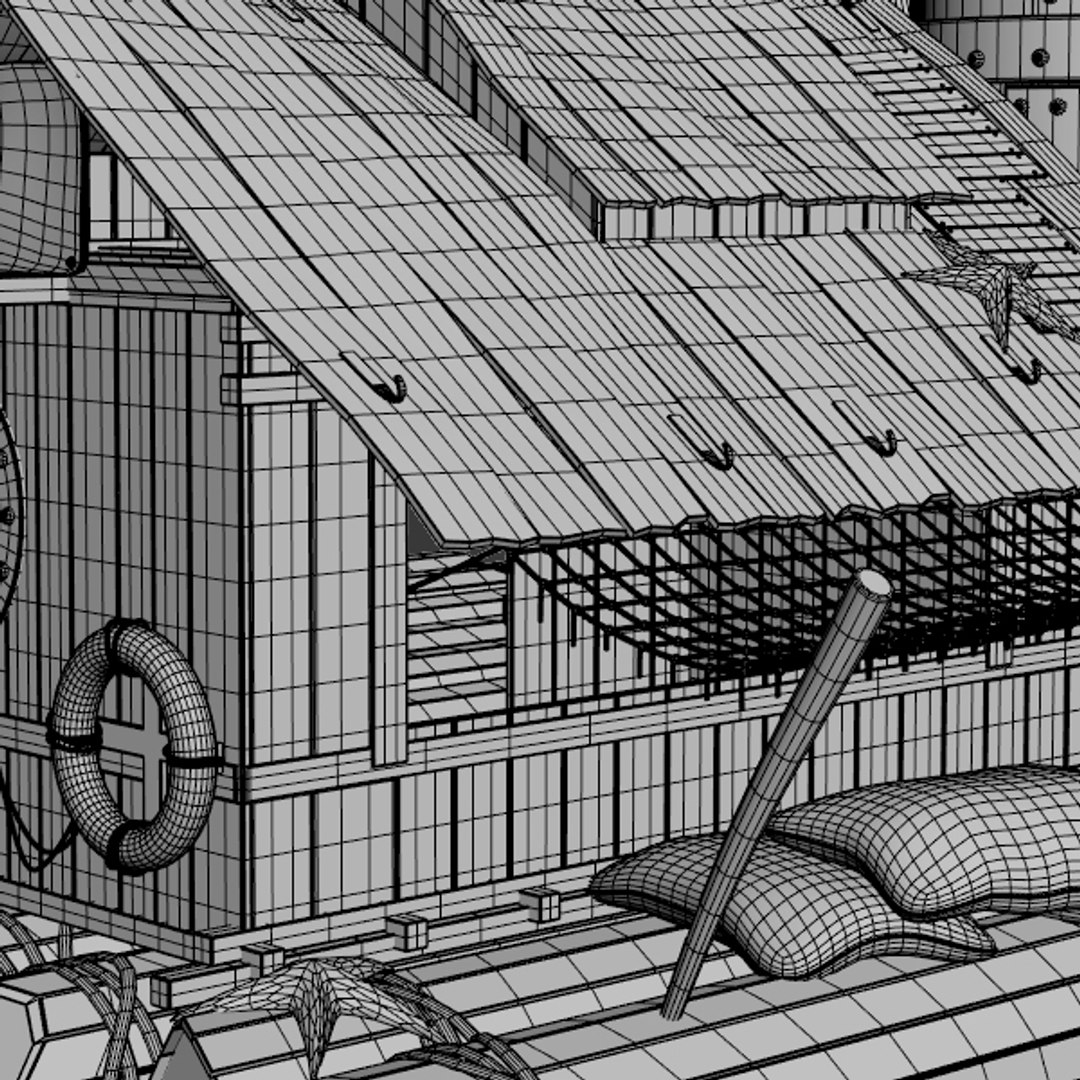 3ds Max Raft House