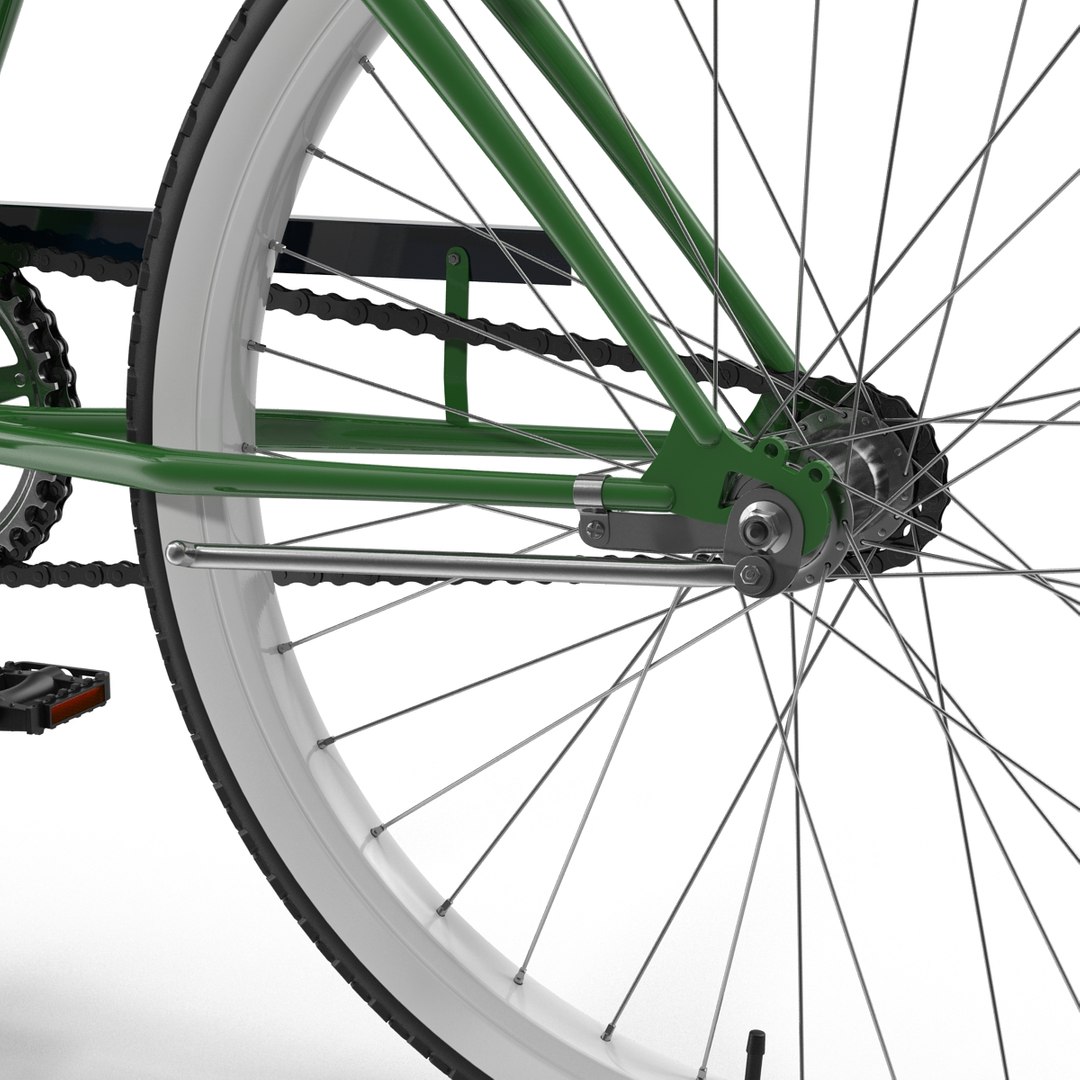 Ma Retro Bicycle Built Rigged