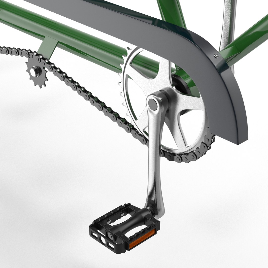 ma retro bicycle built rigged