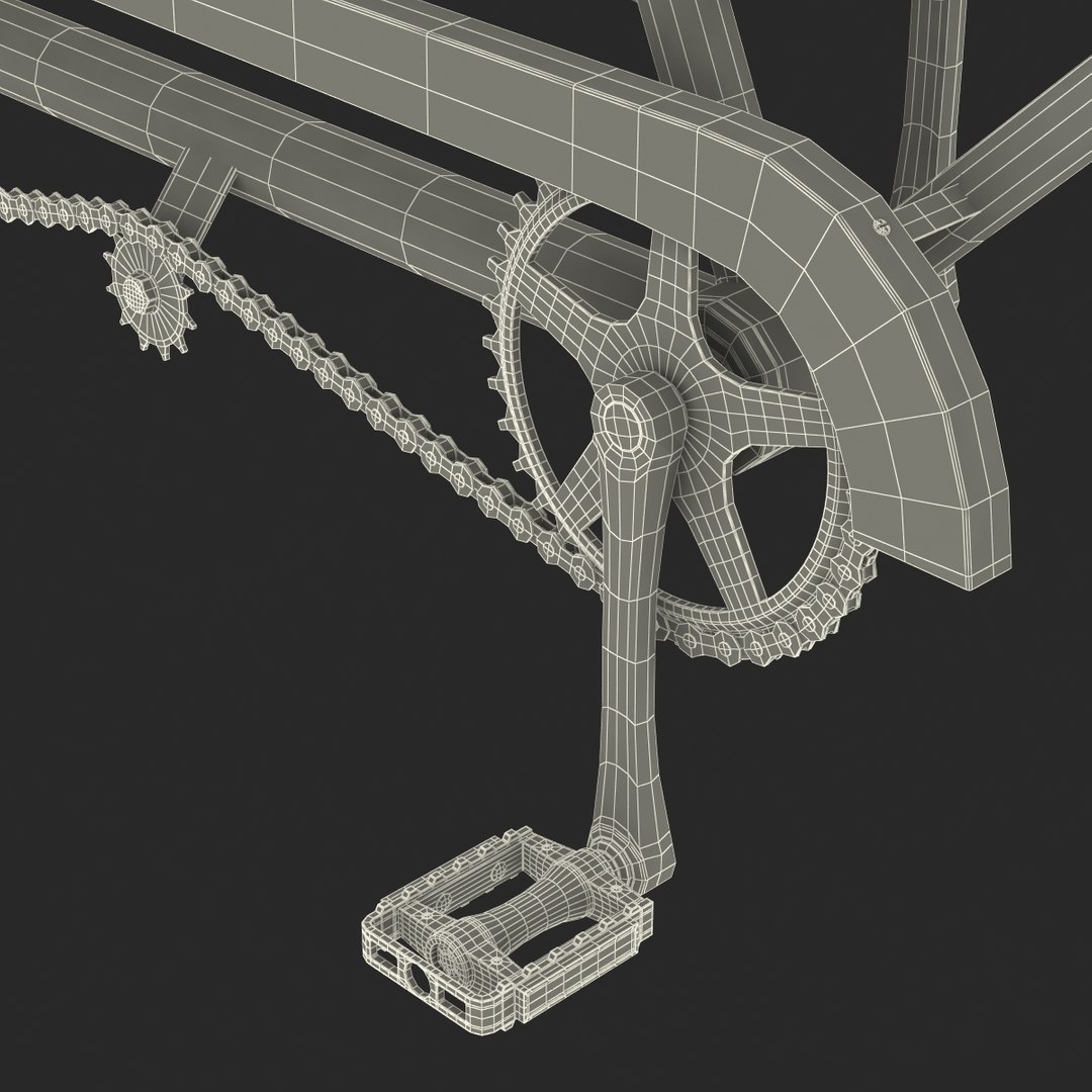 ma retro bicycle built rigged