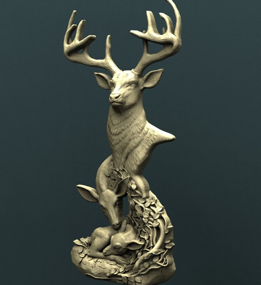 Deer Cnc Model - TurboSquid 1320481