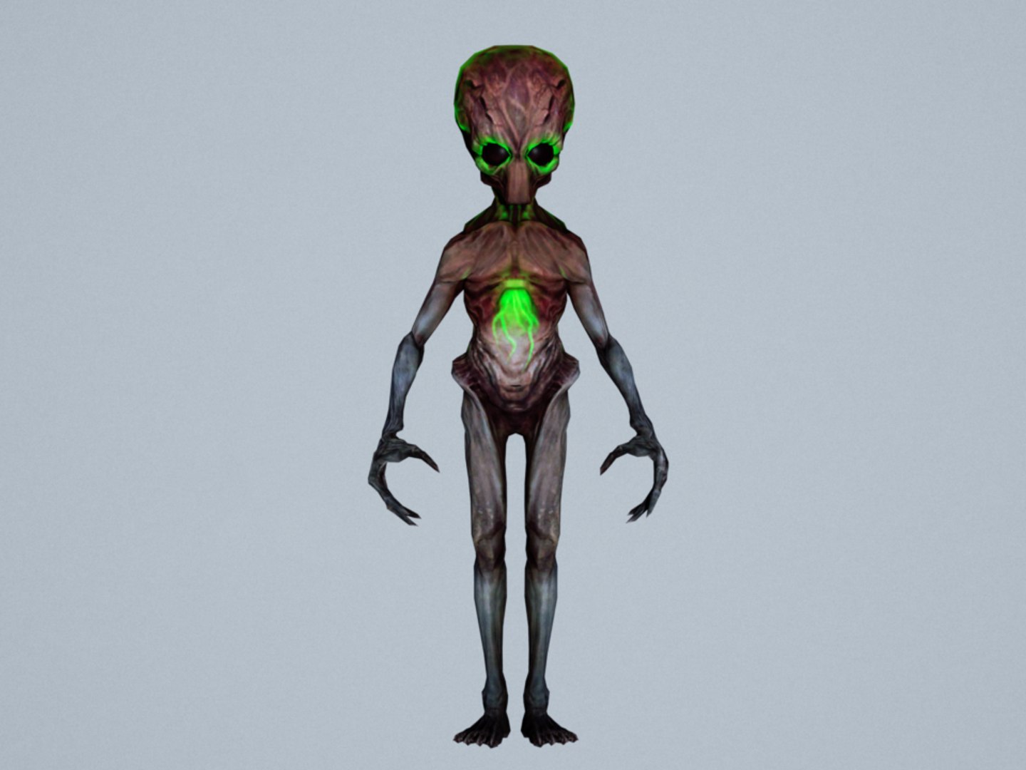 3d model alien creature
