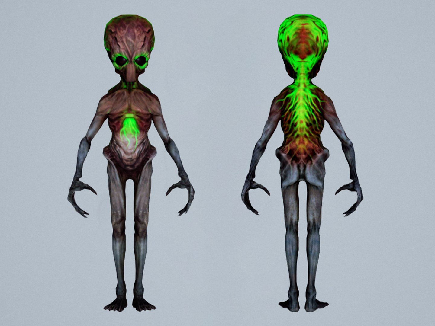 3d model alien creature