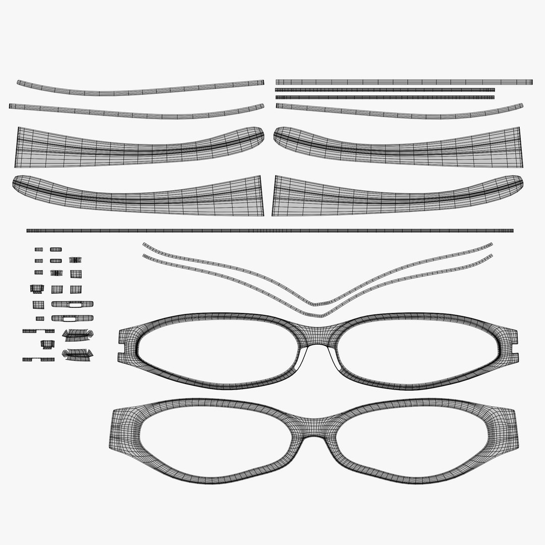 Glasses Wrap Around 3D Model - TurboSquid 1944087