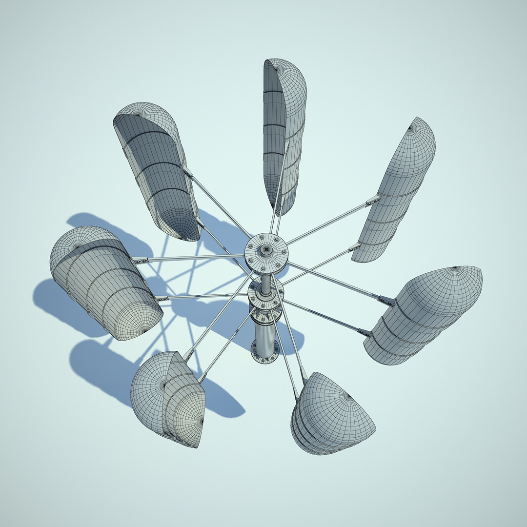 3d model wind turbine