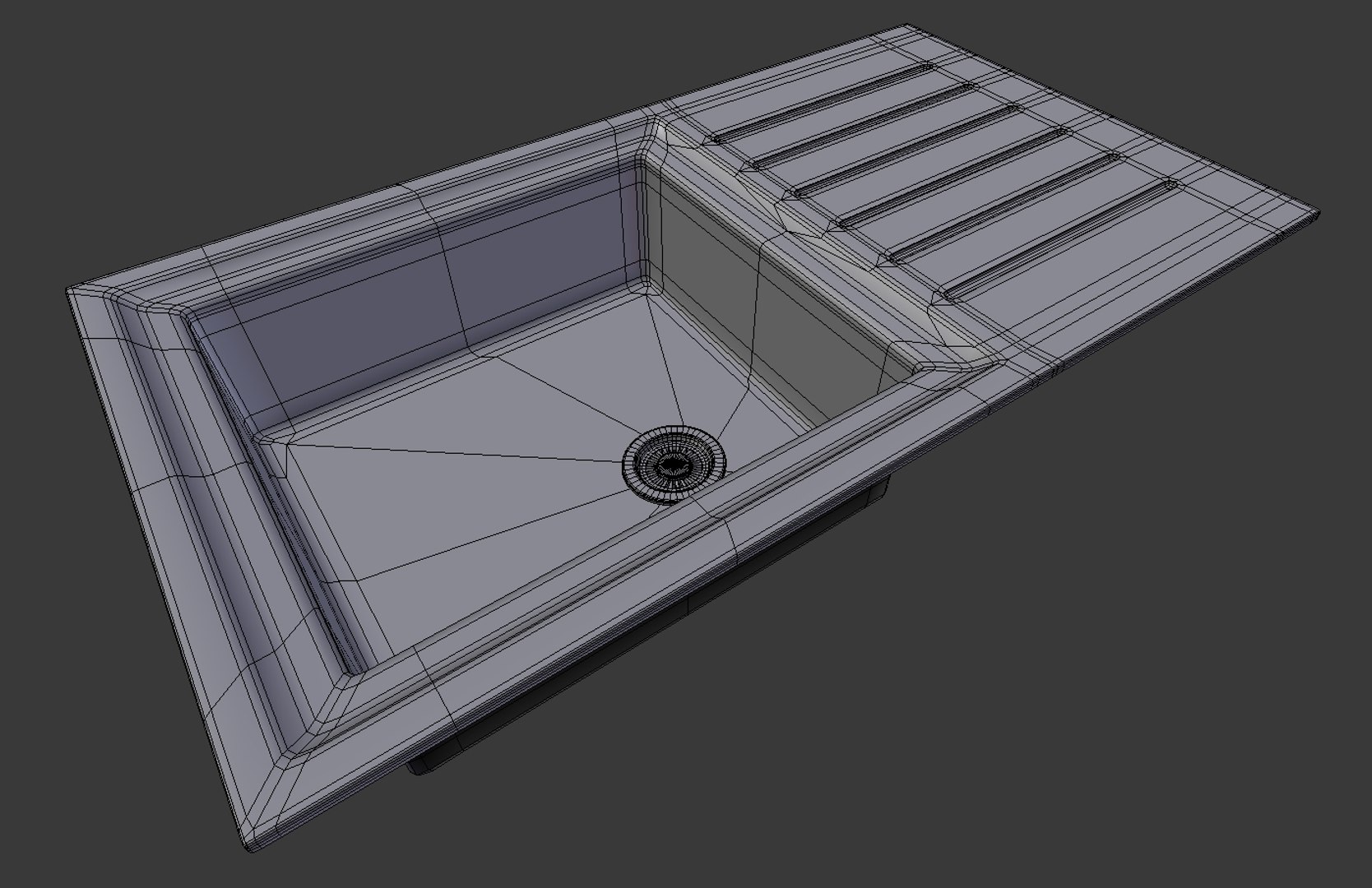 Kitchen Sink - Bowl 3d 3ds