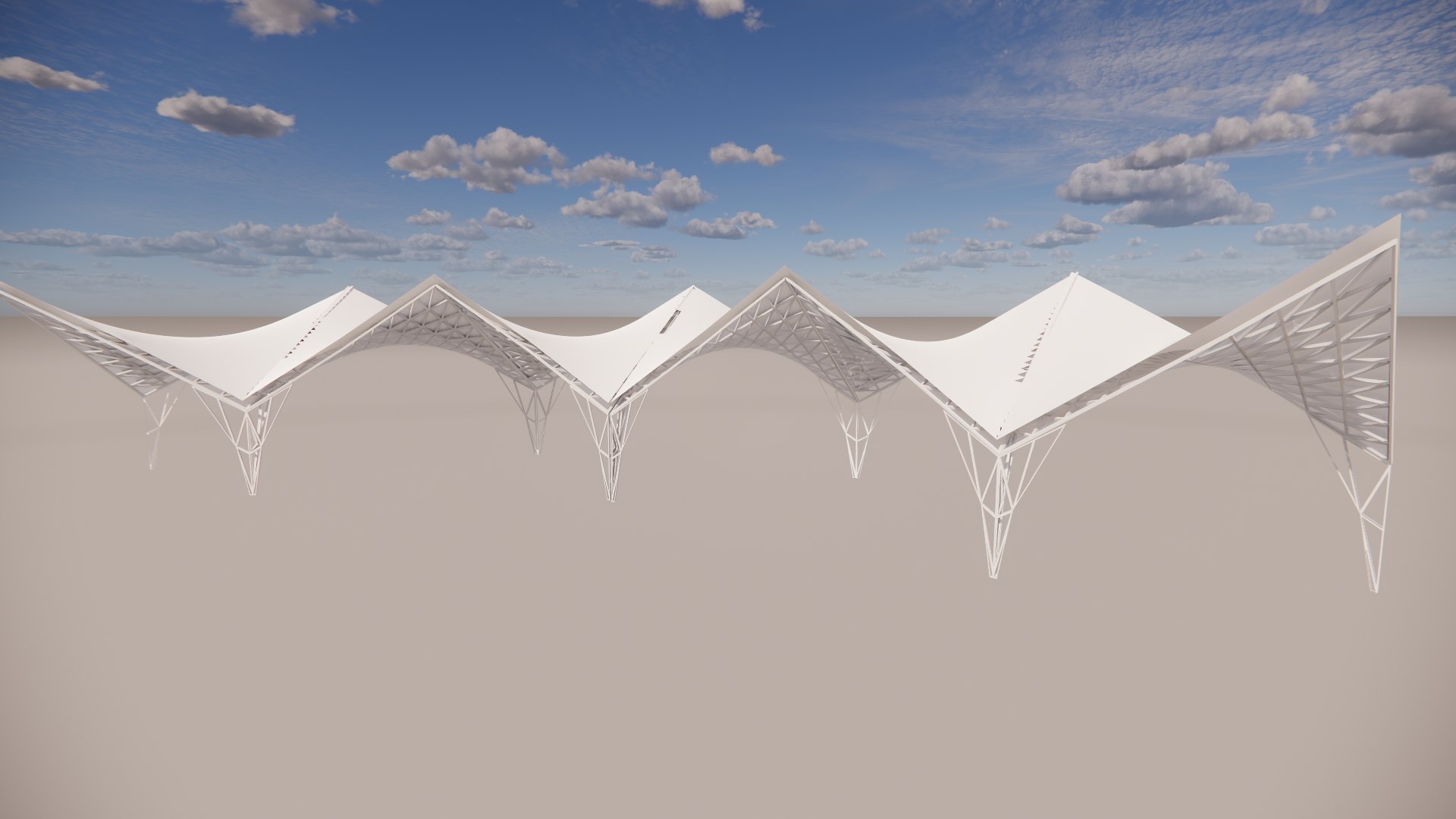 3D Model Tensile Structures Collection -A11 - TurboSquid 2385533