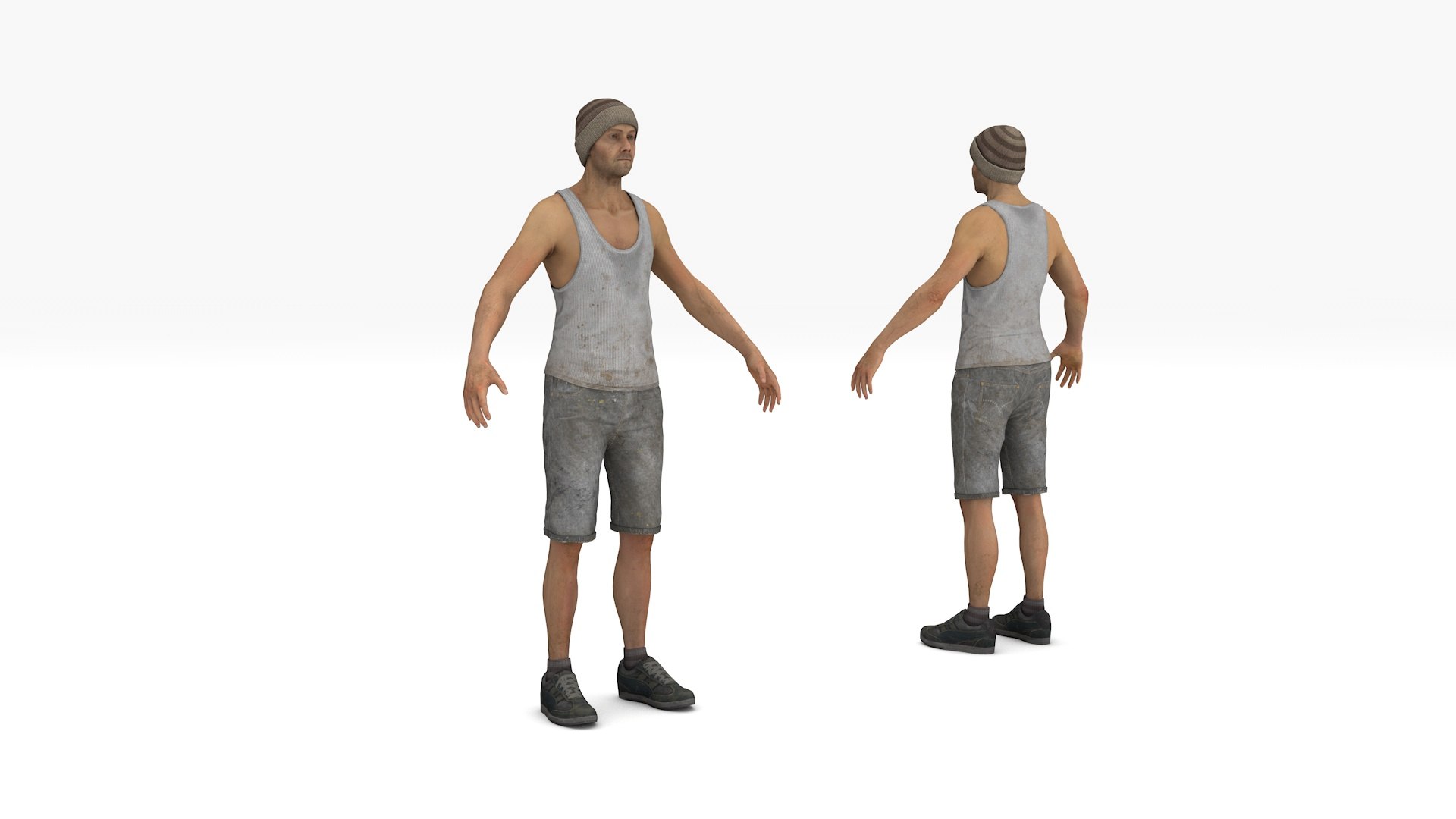 Civilian Man V2 3D Model - TurboSquid 2081643