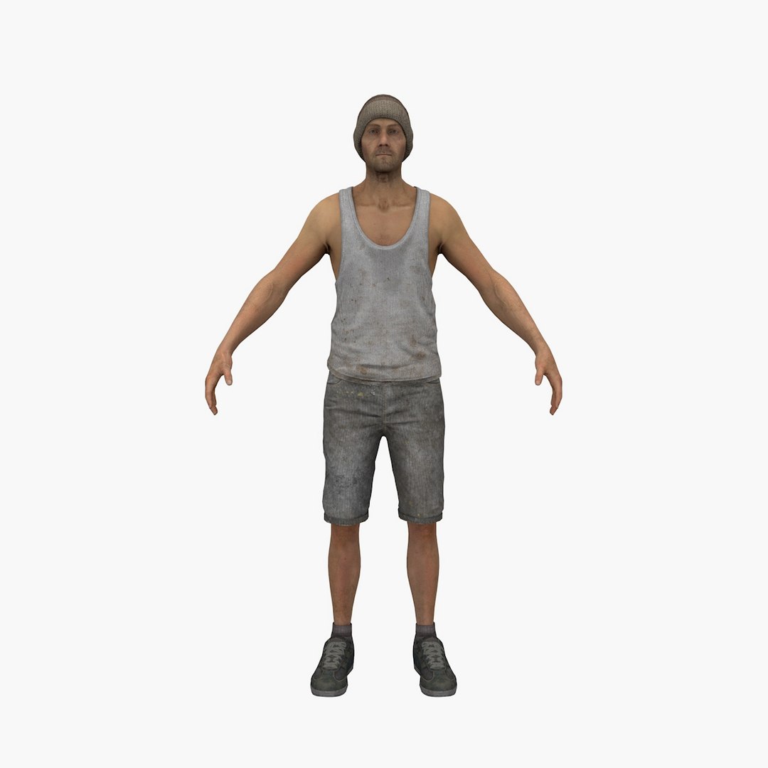 Civilian Man V2 3D model - TurboSquid 2081643