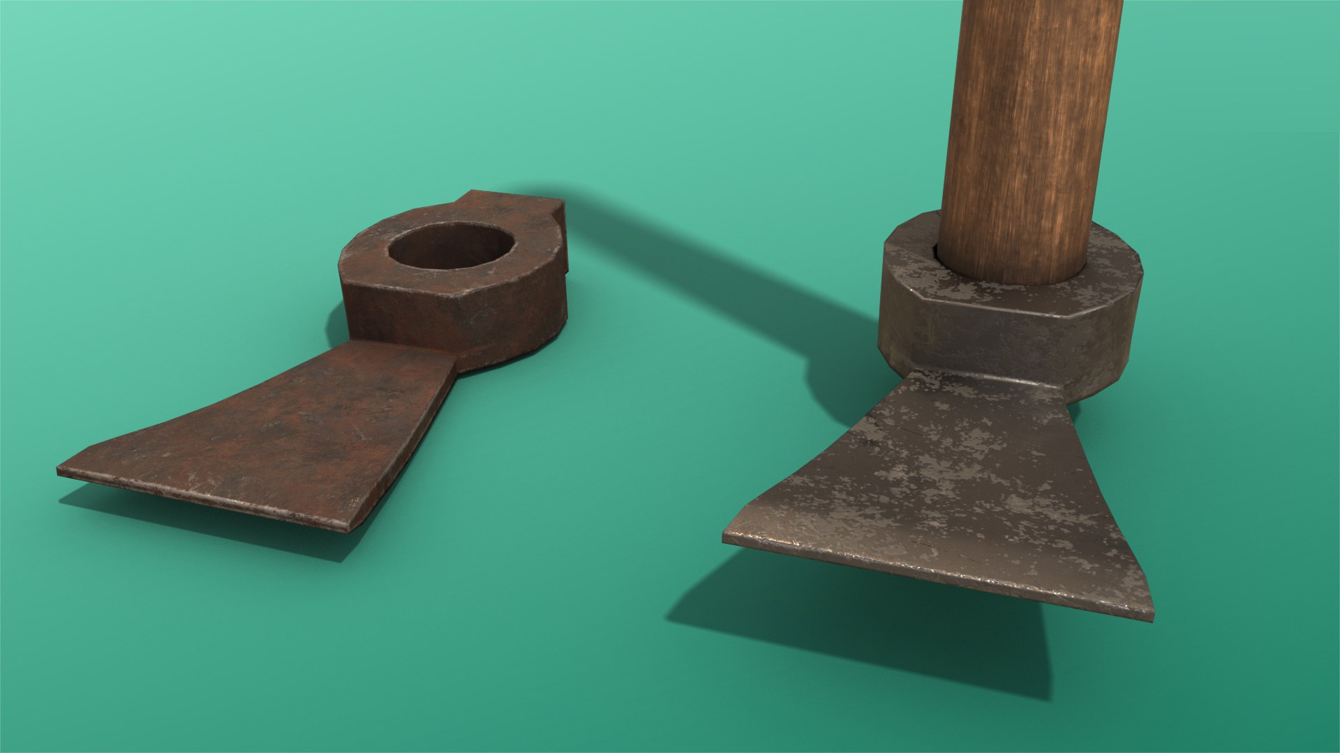 Low-poly Axe Model - TurboSquid 1630086