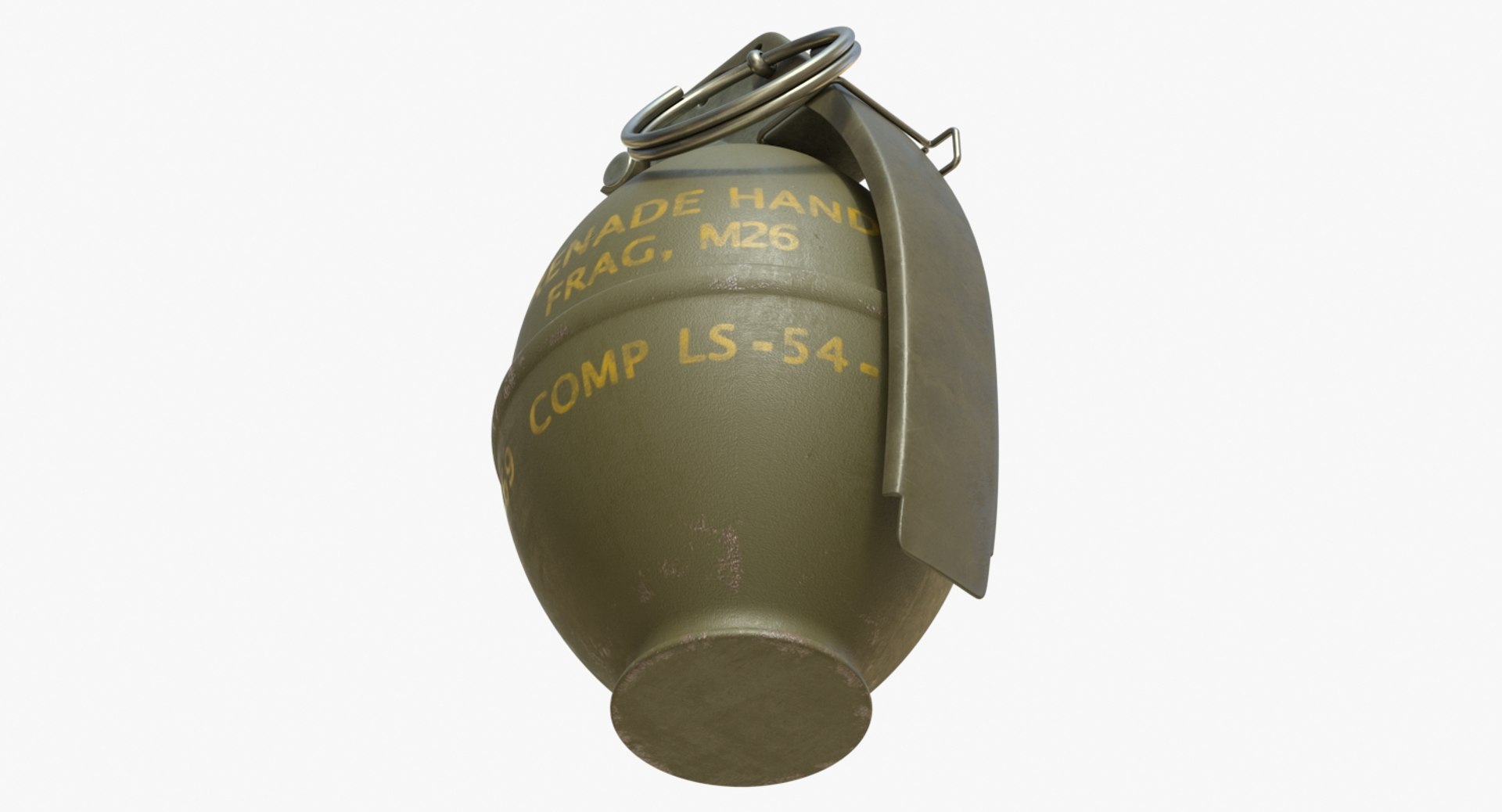 3D Realistic M-26 01 Model - TurboSquid 1250473