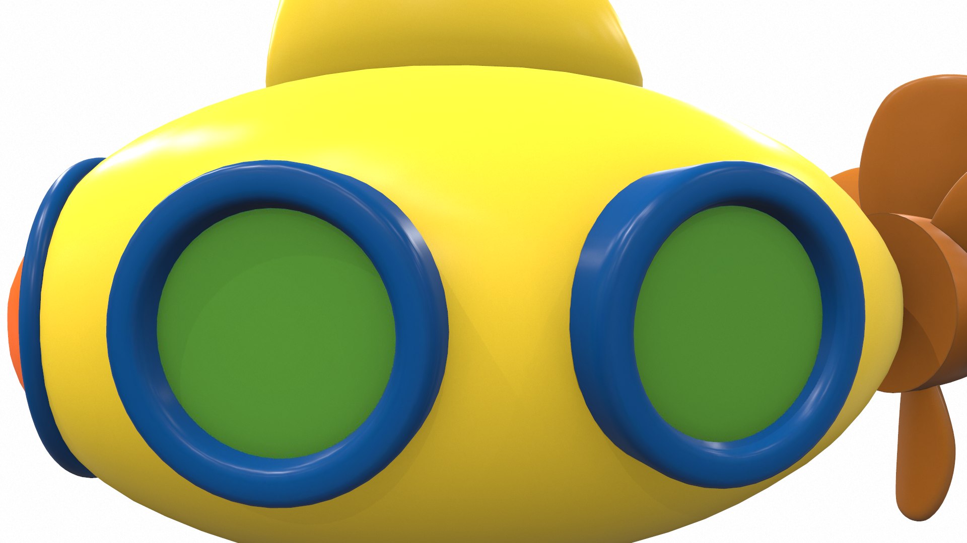 3D Plastic baby toy submarine 2 model - TurboSquid 2109214