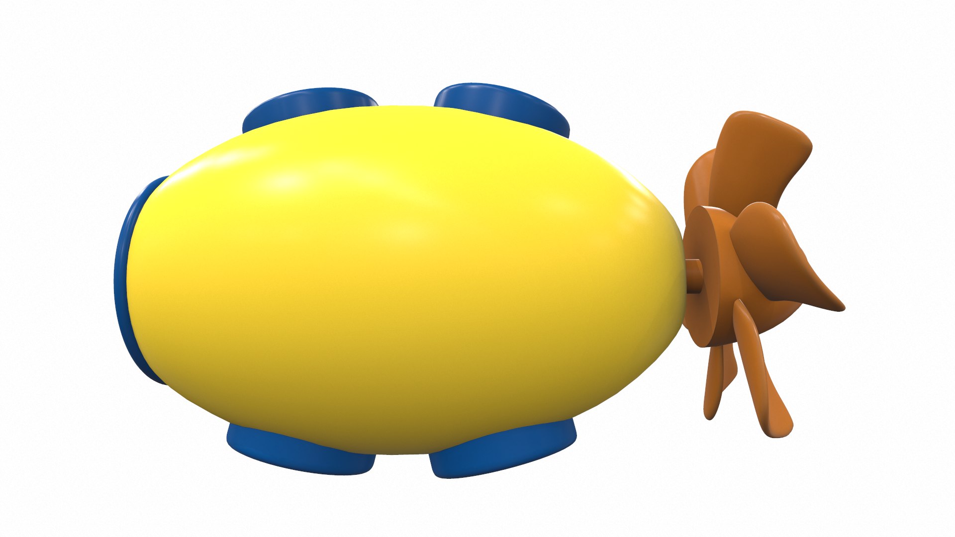 3D Plastic baby toy submarine 2 model - TurboSquid 2109214