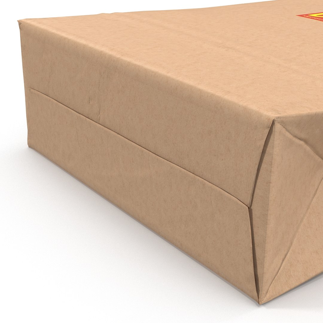 fast food paper bag c4d