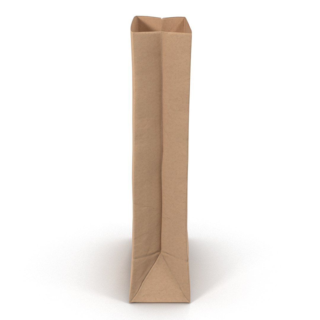 fast food paper bag c4d