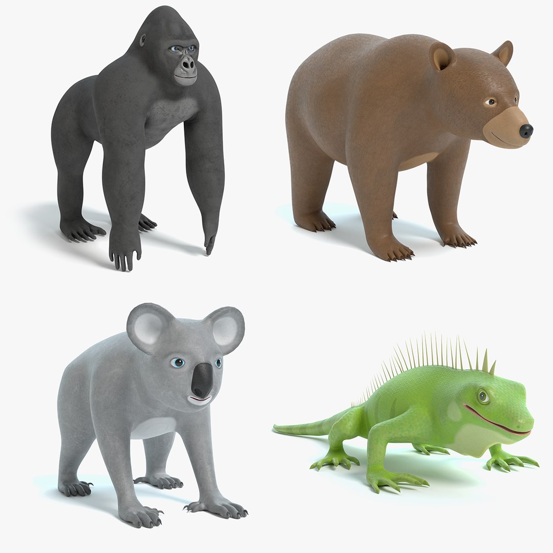 Cartoon Animal Toon Model - TurboSquid 1675386