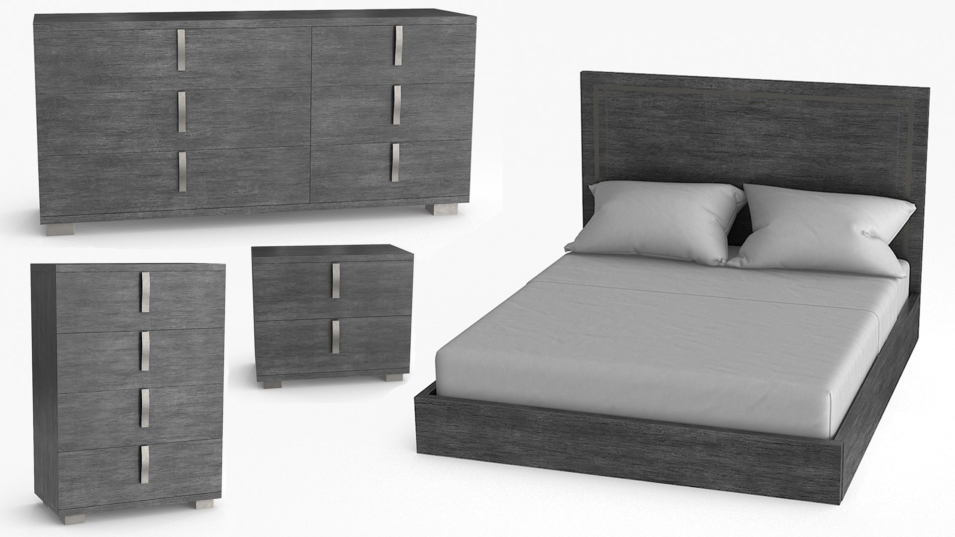 Nostle Furniture Bedroom Collection 3D Model - TurboSquid 2389052