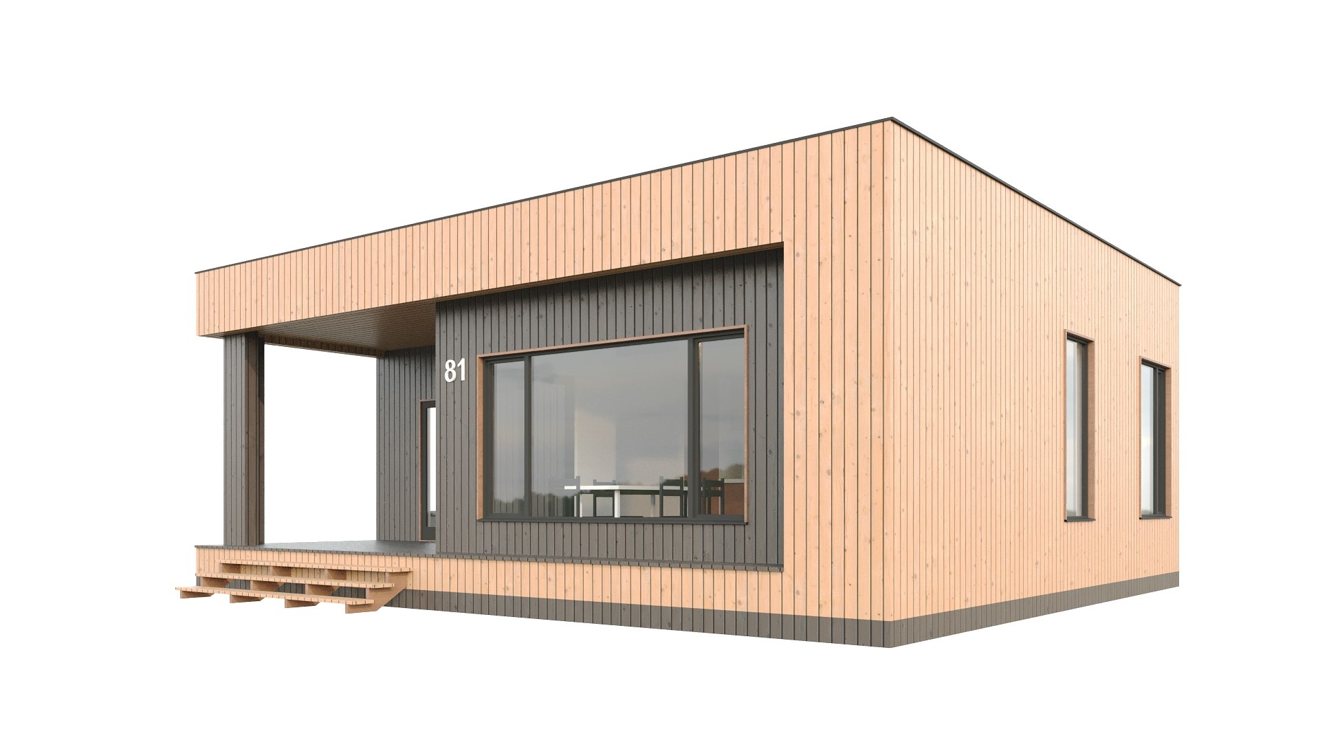 Simple Modular House 1 3D Model - TurboSquid 1882884