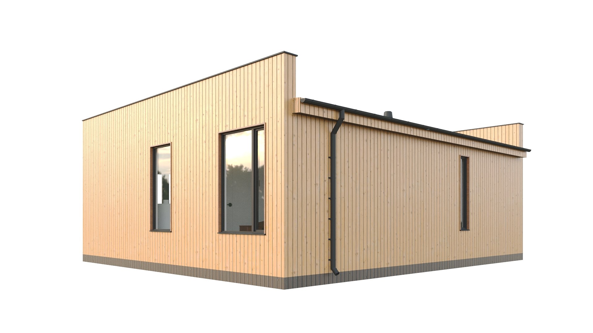 Simple Modular House 1 3D Model - TurboSquid 1882884