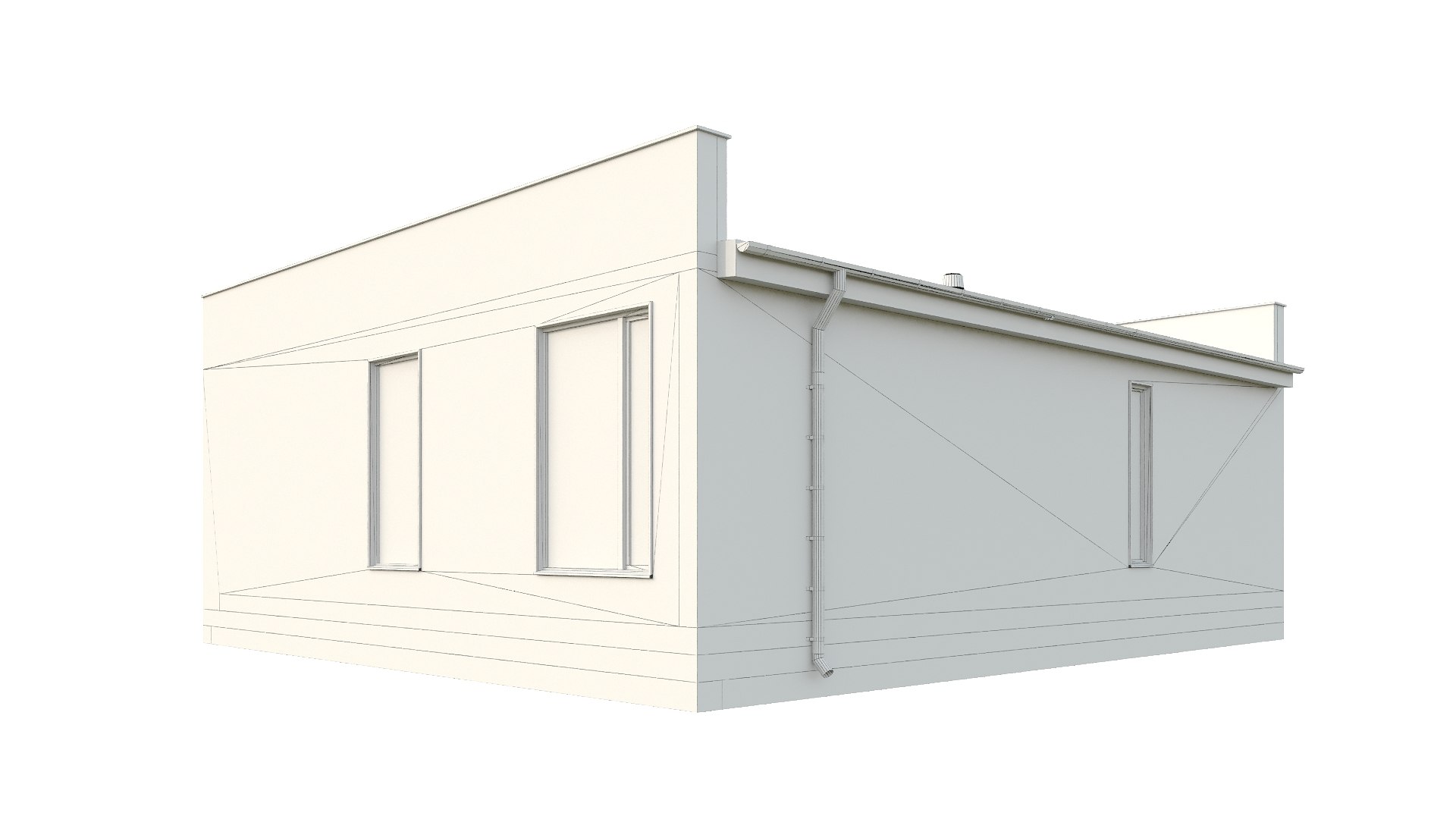 Simple Modular House 1 3D Model - TurboSquid 1882884