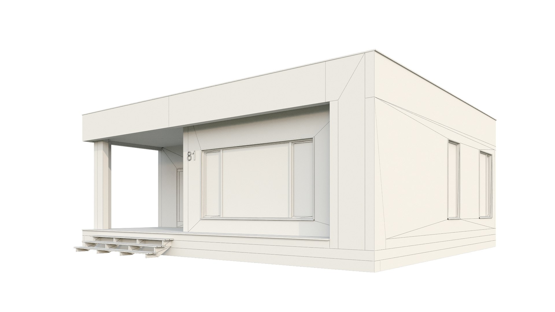 Simple Modular House 1 3D Model - TurboSquid 1882884