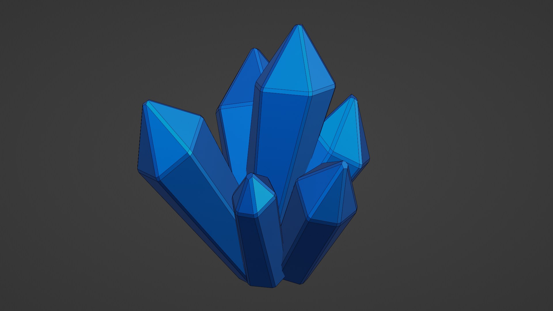 Blue Crystal 3D Model - TurboSquid 2146317