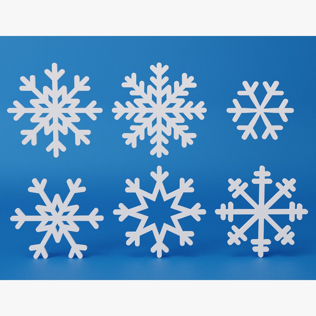 Snowflake Pack 3D model - TurboSquid 2010751