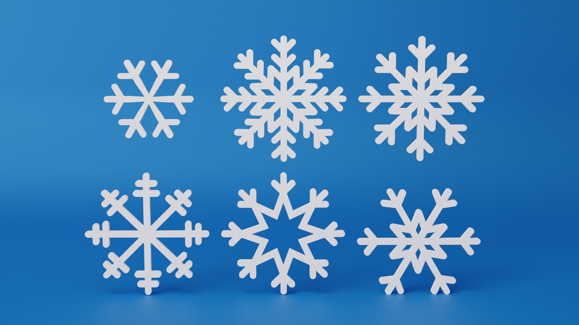 Snowflake Pack 3D Model - TurboSquid 2010751