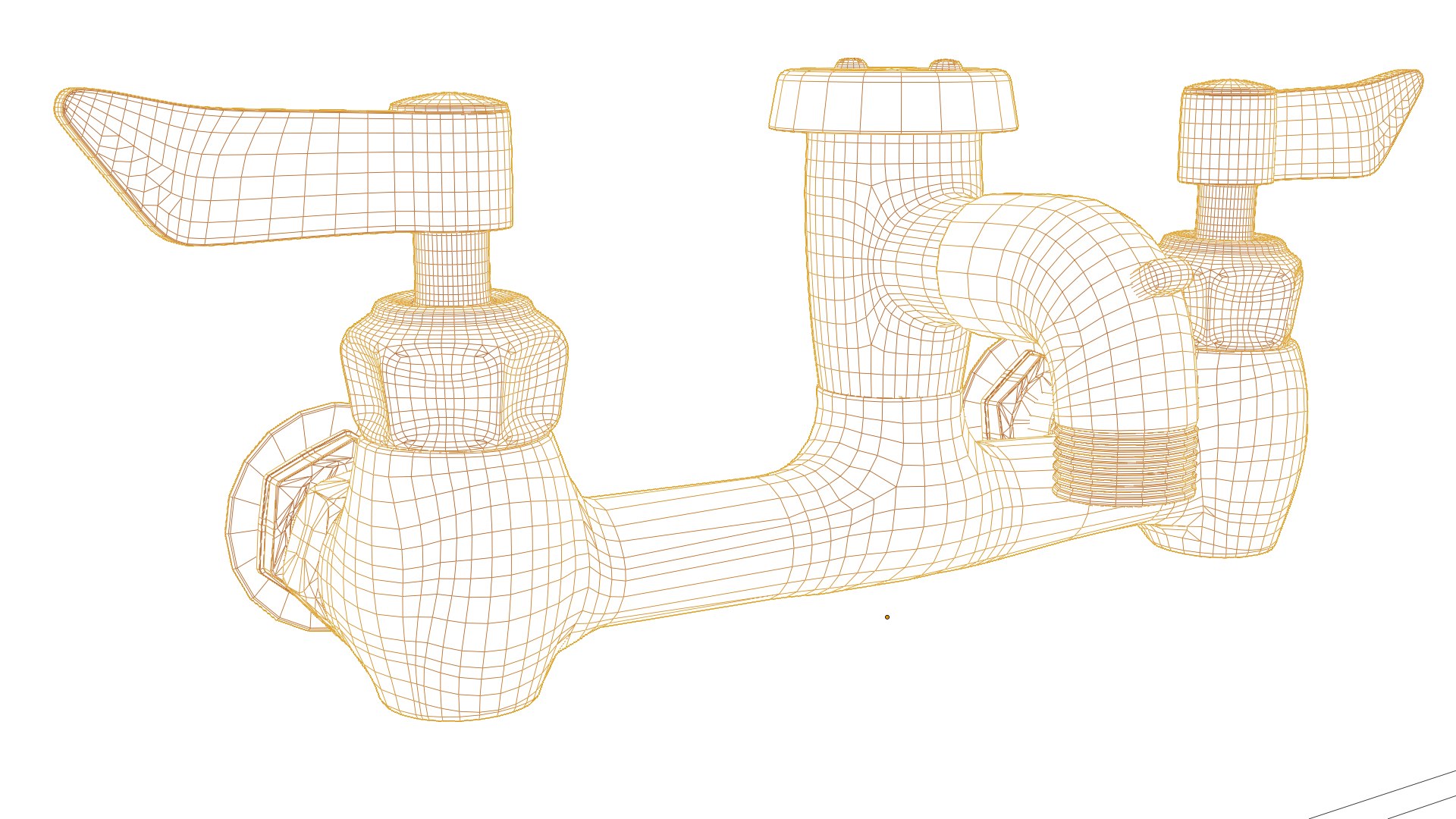 Wall Mounted Faucet 3D - TurboSquid 2267715