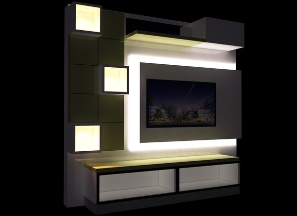 3D tv unit model - TurboSquid 1252804