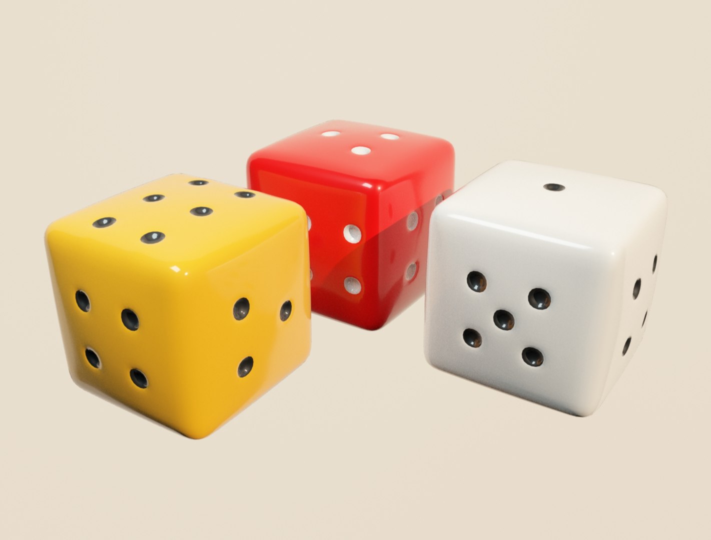 Dice Die 3D Model - TurboSquid 1410953