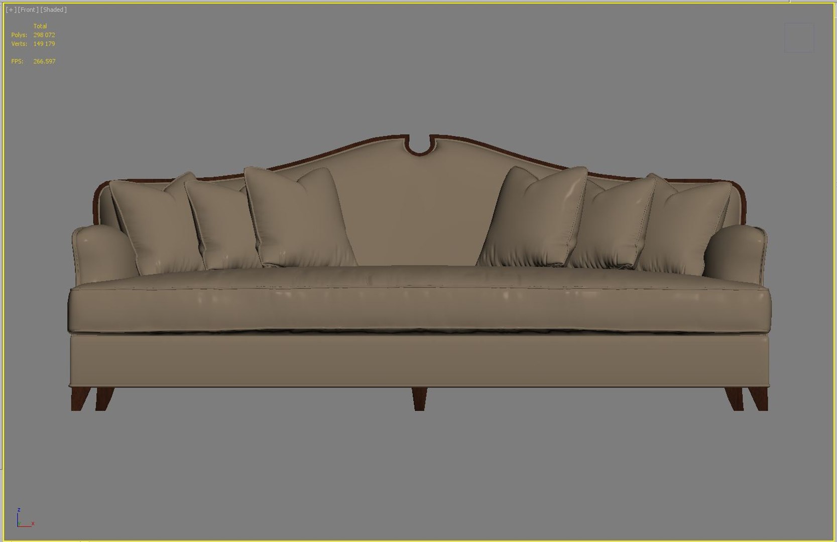3d Model Christopher Guy Arch Sofa