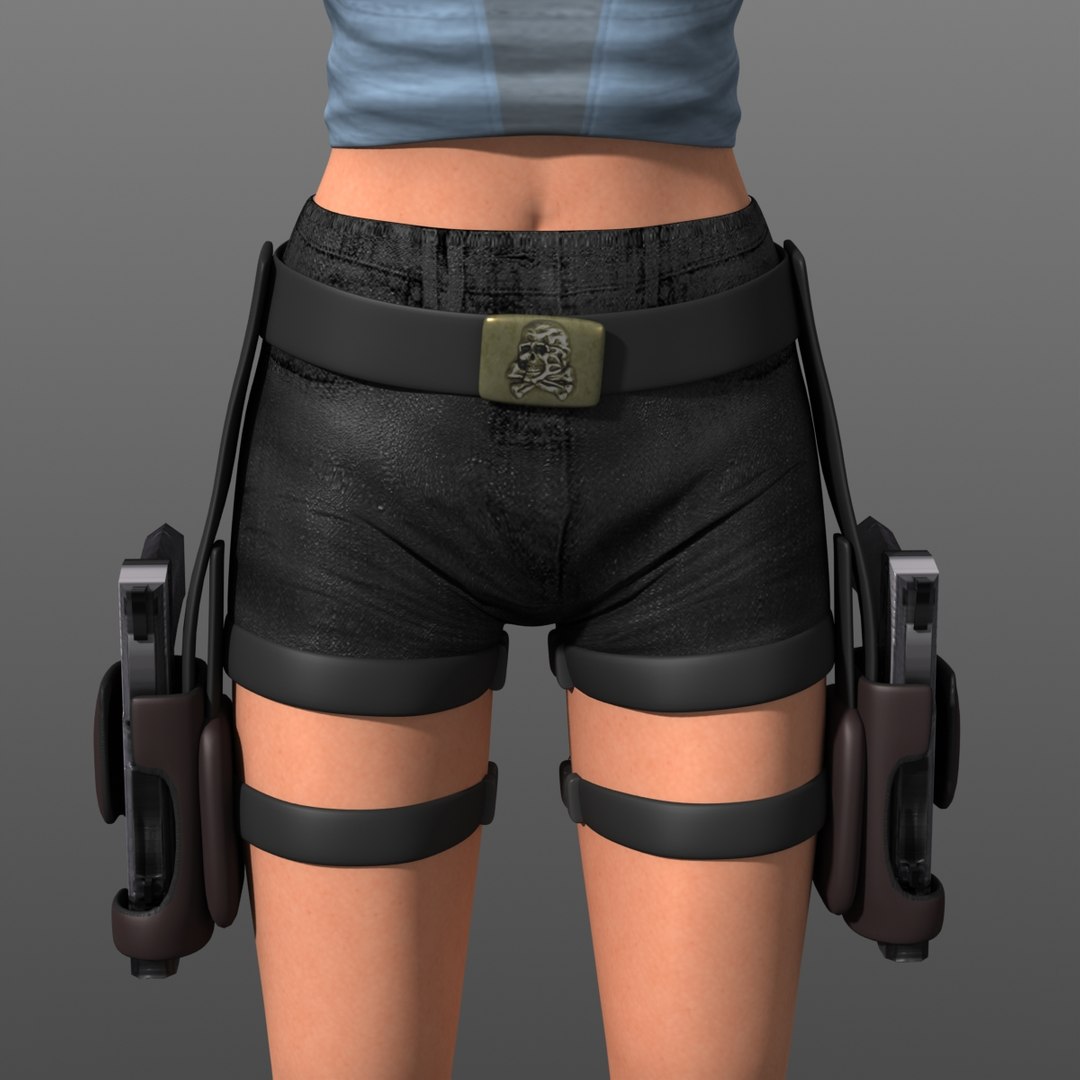 Female Character 3d Obj