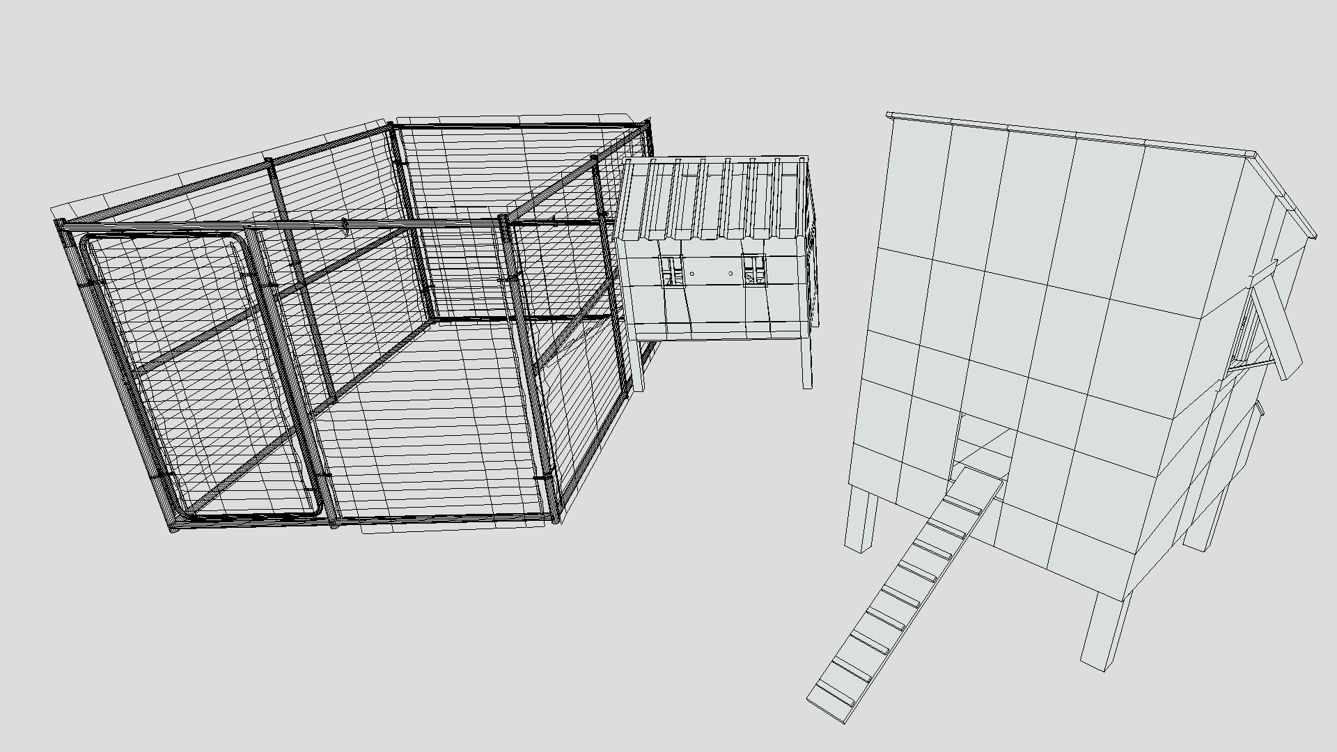 Chicken coop 3D model - TurboSquid 2149726