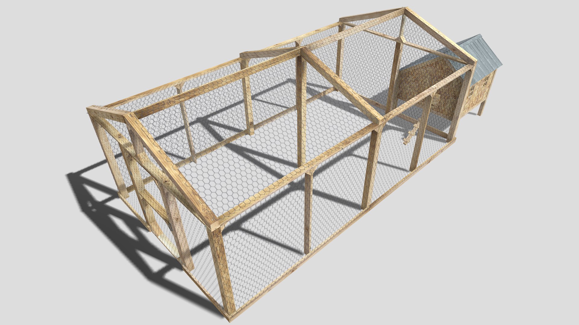 Chicken coop 3D model - TurboSquid 2149726
