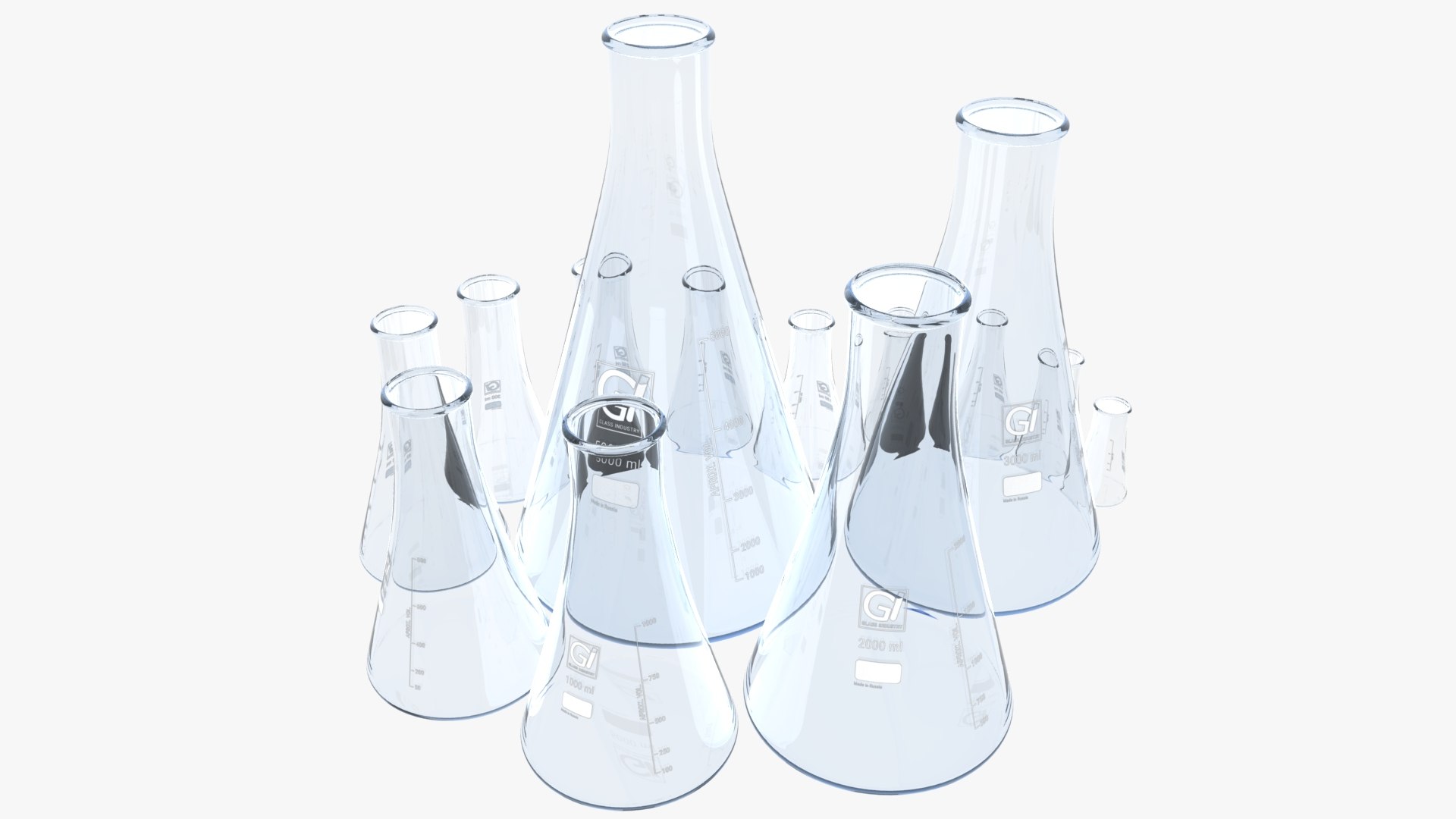 3D flask erlenmeyer - TurboSquid 1665158