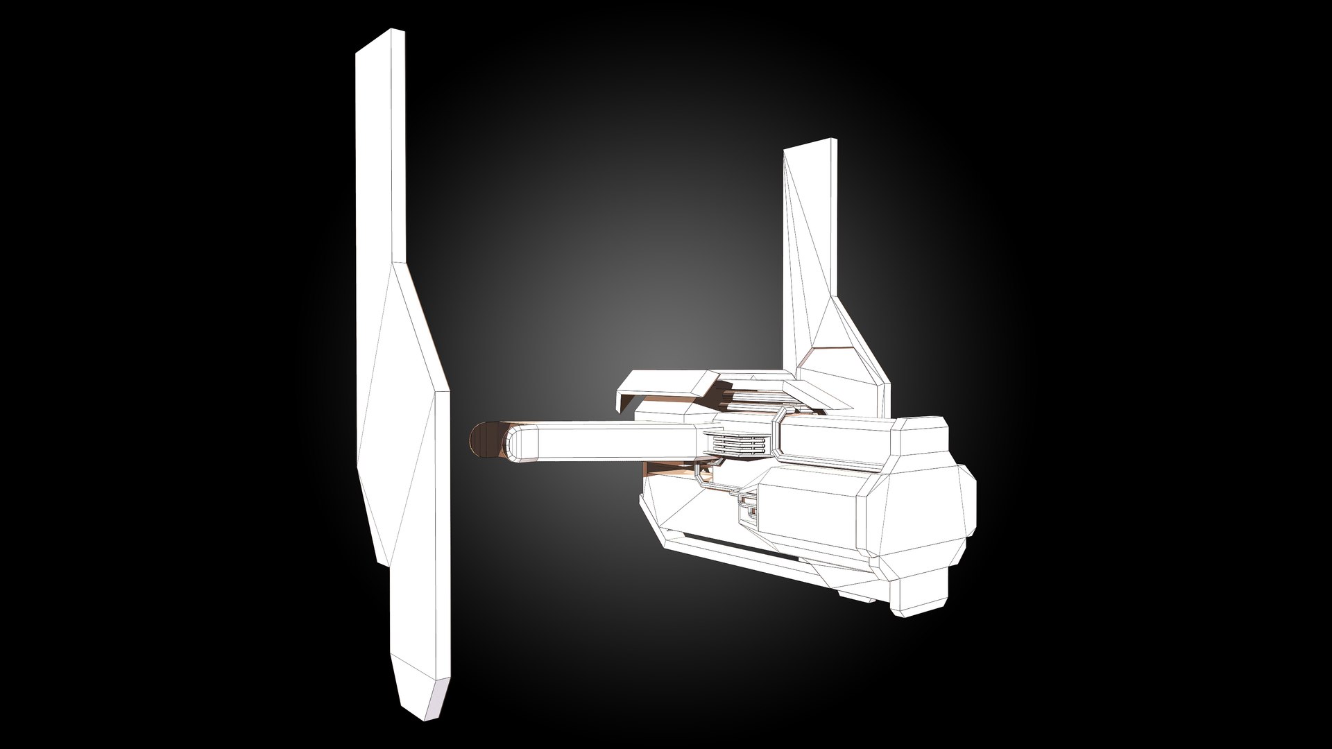Spaceship tail 3D - TurboSquid 1550571