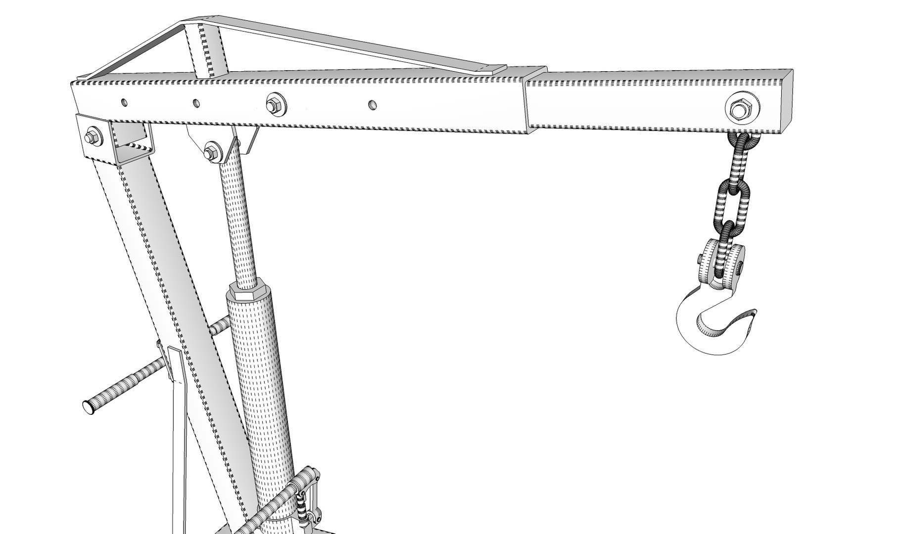 Engine Hoist 3D Model - TurboSquid 2276316