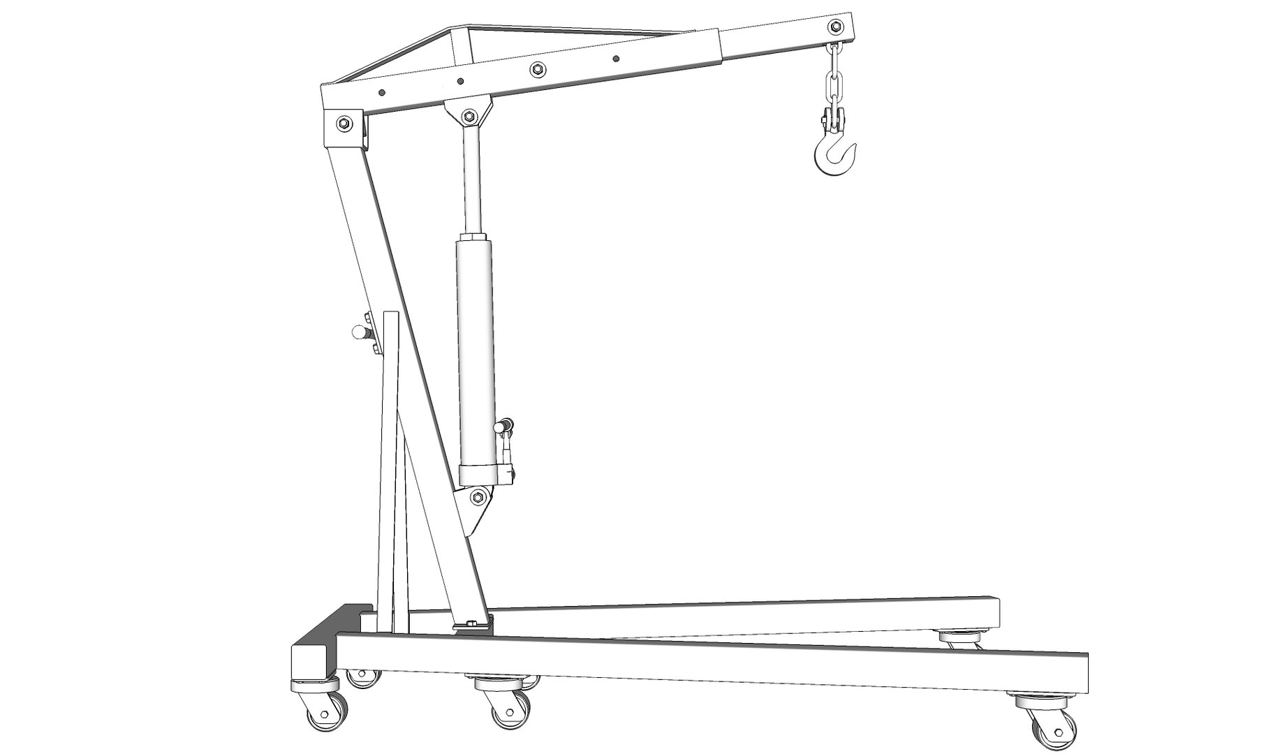 Engine Hoist 3D Model - TurboSquid 2276316