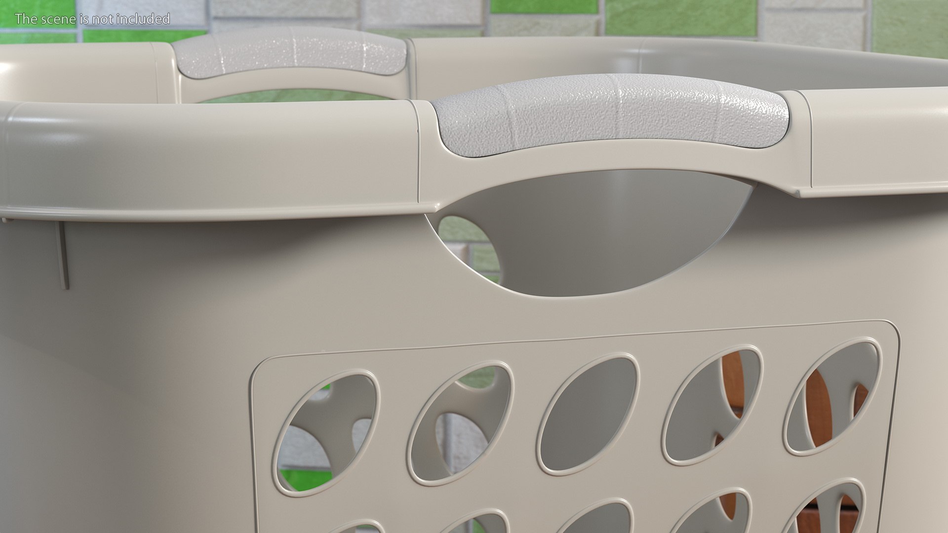 Square Plastic Laundry Basket Grey 3D Model - TurboSquid 1872190