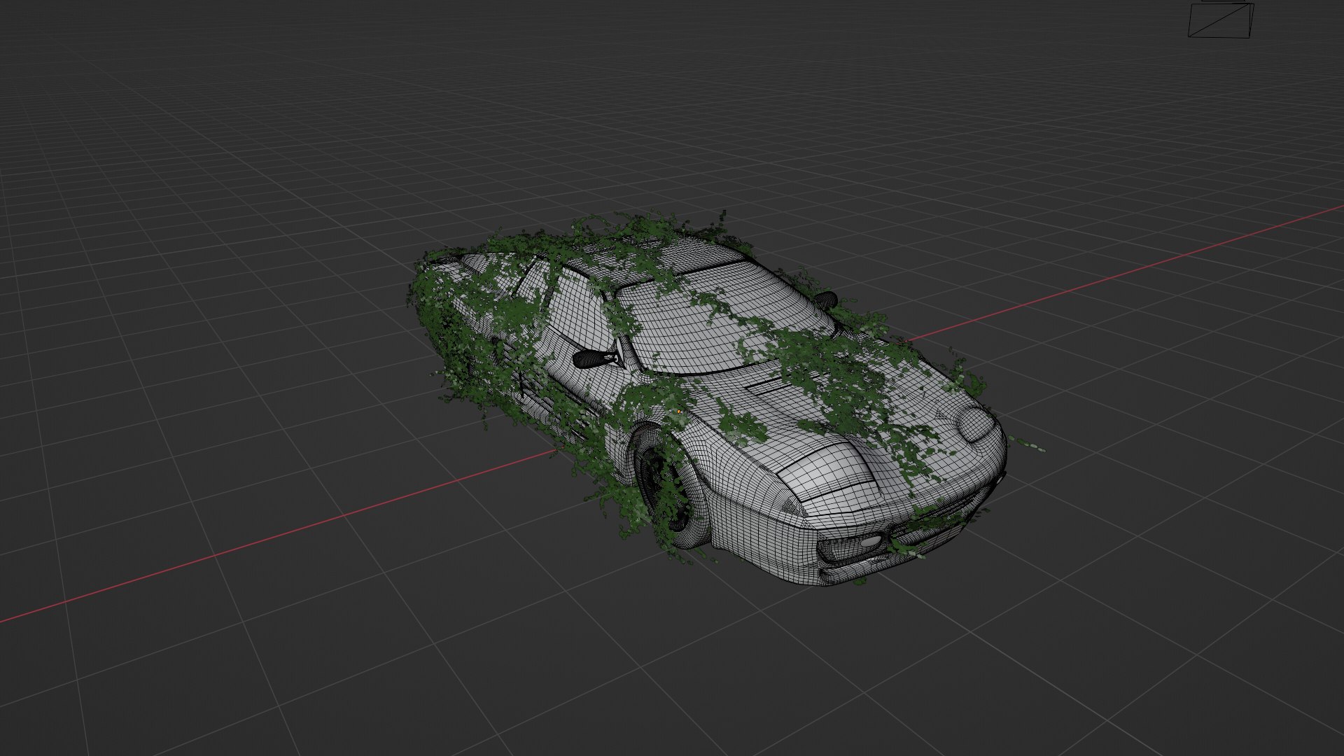 3D Damaged Rusted Sport Car Model - TurboSquid 2034704