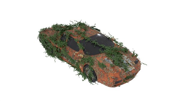 3D Damaged Rusted Sport Car model - TurboSquid 2034704
