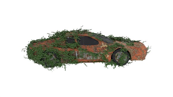3D Damaged Rusted Sport Car model - TurboSquid 2034704