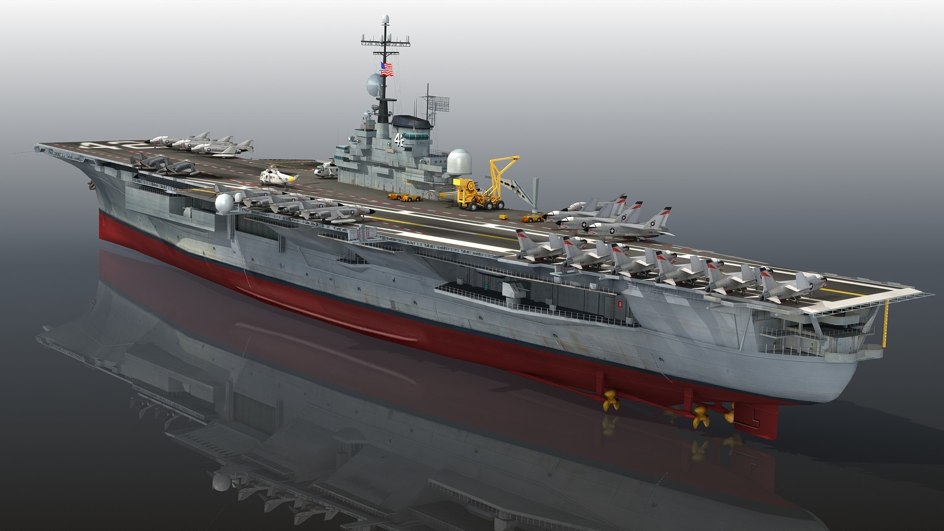 USS Franklin D Roosevelt CV-42 3D - TurboSquid 2068856