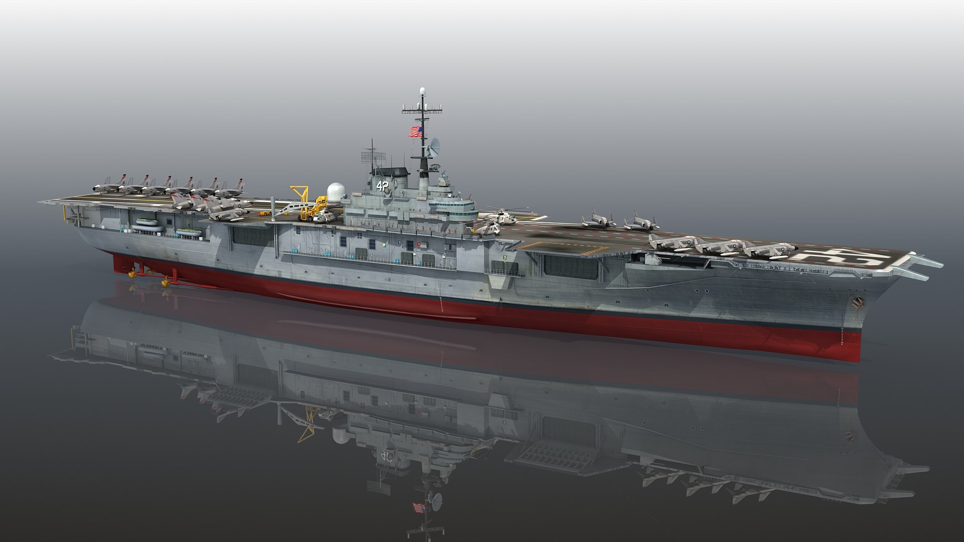 USS Franklin D Roosevelt CV-42 3D - TurboSquid 2068856