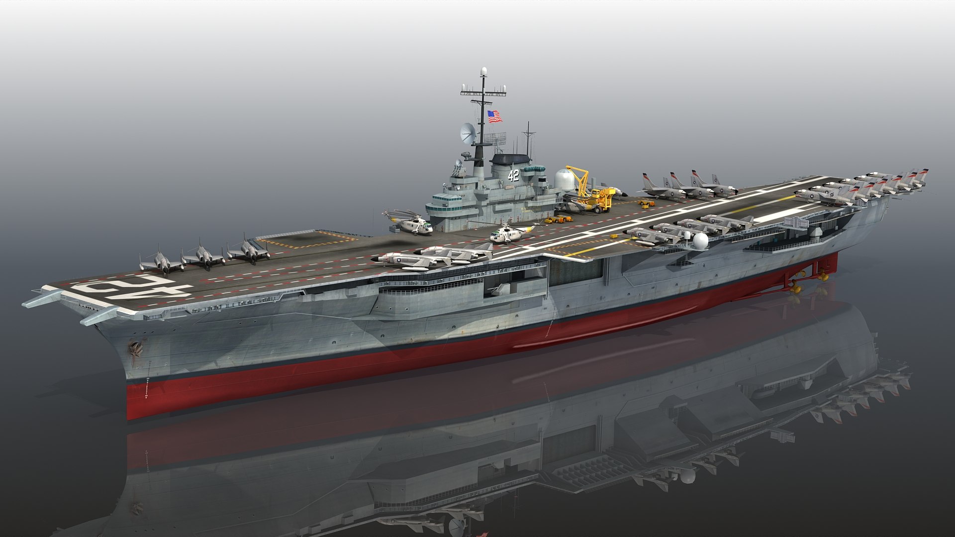 USS Franklin D Roosevelt CV-42 3D - TurboSquid 2068856