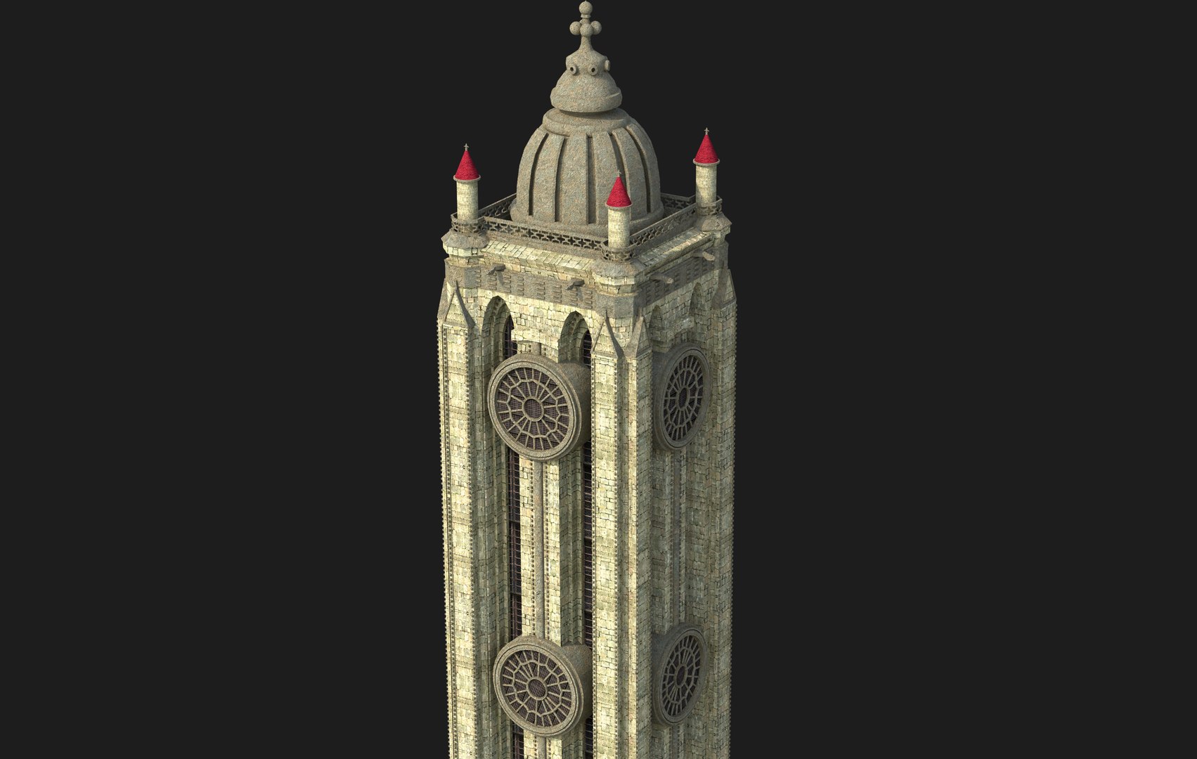 3D Fantasy Long Ancient Tower - TurboSquid 1988024