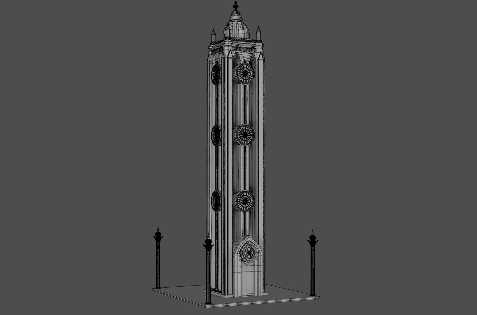 3D Fantasy Long Ancient Tower - TurboSquid 1988024